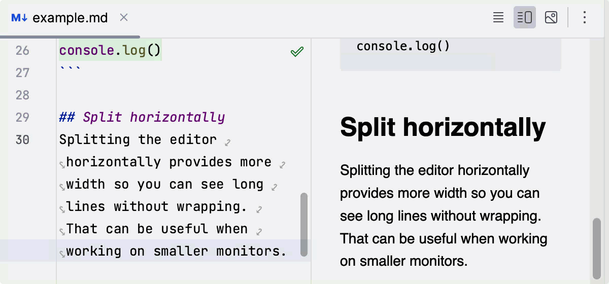 Markdown | WebStorm 文档