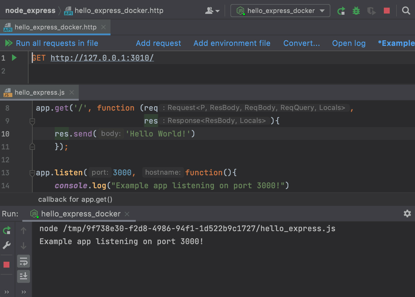 Node.js with Docker | CLion Documentation