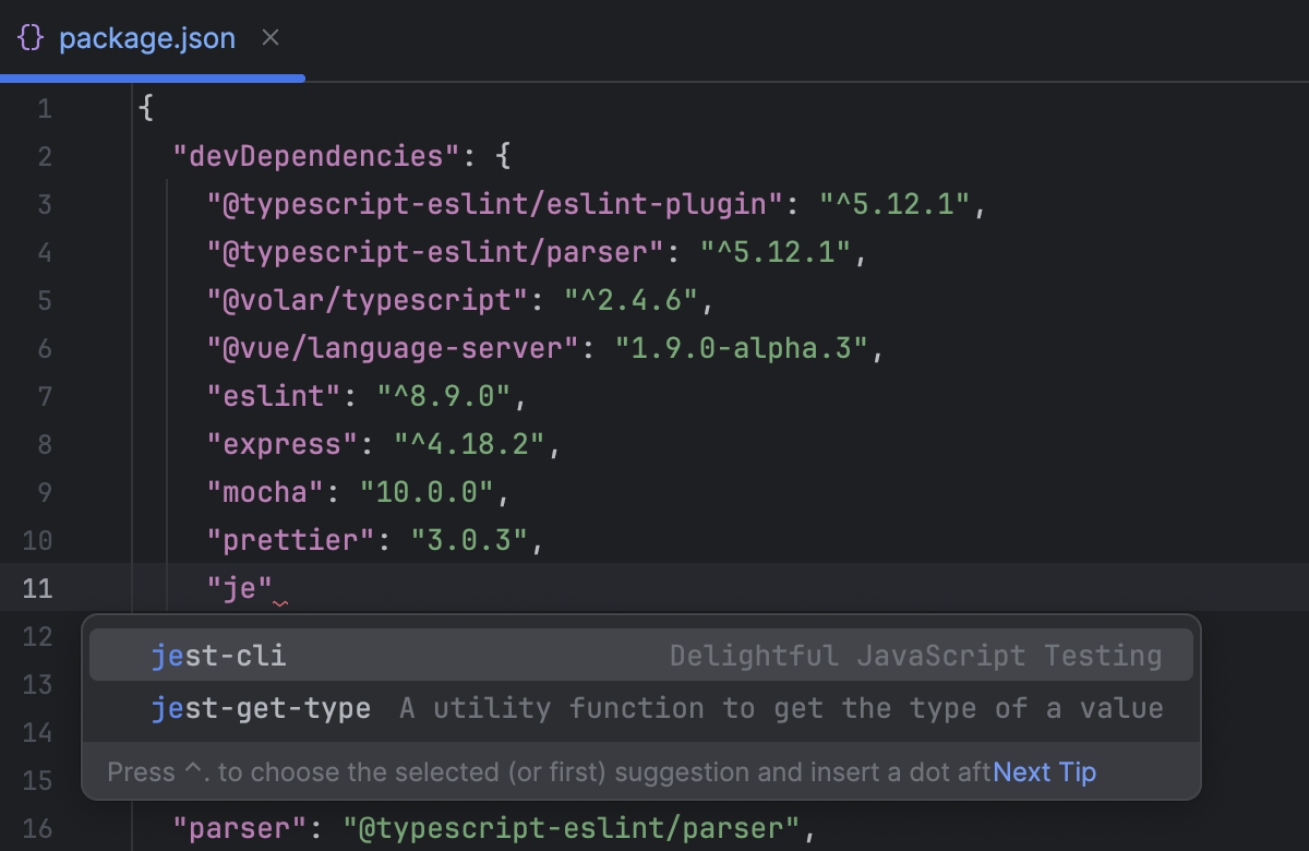 npm、pnpm 和 Yarn | PyCharm 文档
