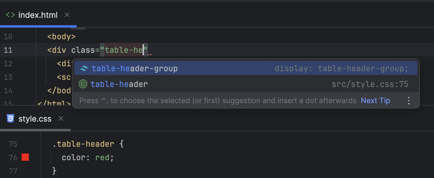 Tailwind CSS | PhpStorm Documentation