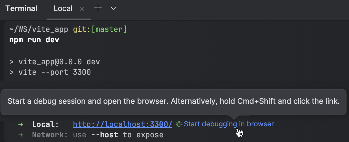 Vite | WebStorm Documentation