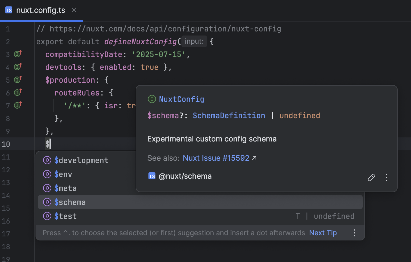 Nuxt | PyCharm Documentation