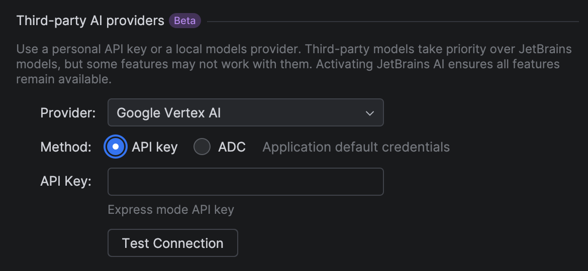 Use third-party and local models | AI Assistant Documentation