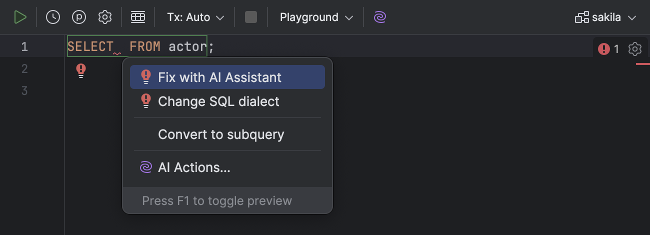 Find and fix problems with AI | AI Assistant Documentation