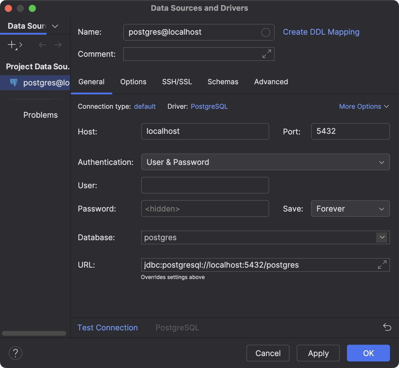 Quick start with database functionality | PyCharm Documentation