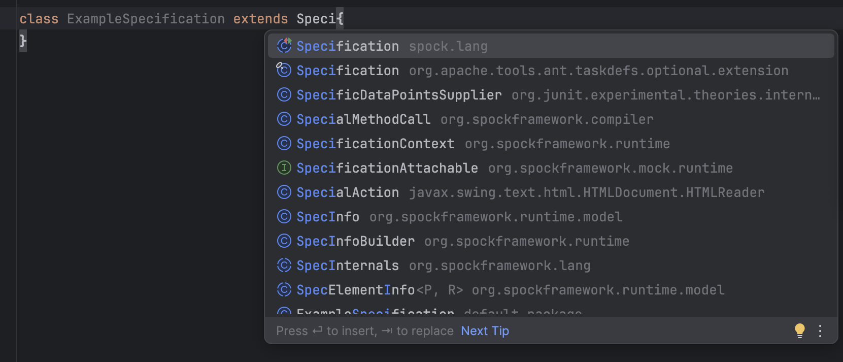 Getting started with Spock | IntelliJ IDEA Documentation