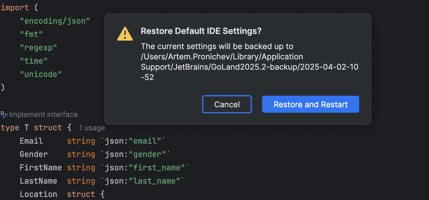 IDE configuration | GoLand Documentation