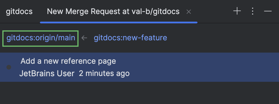 Create and merge GitLab merge requests | IntelliJ IDEA Documentation