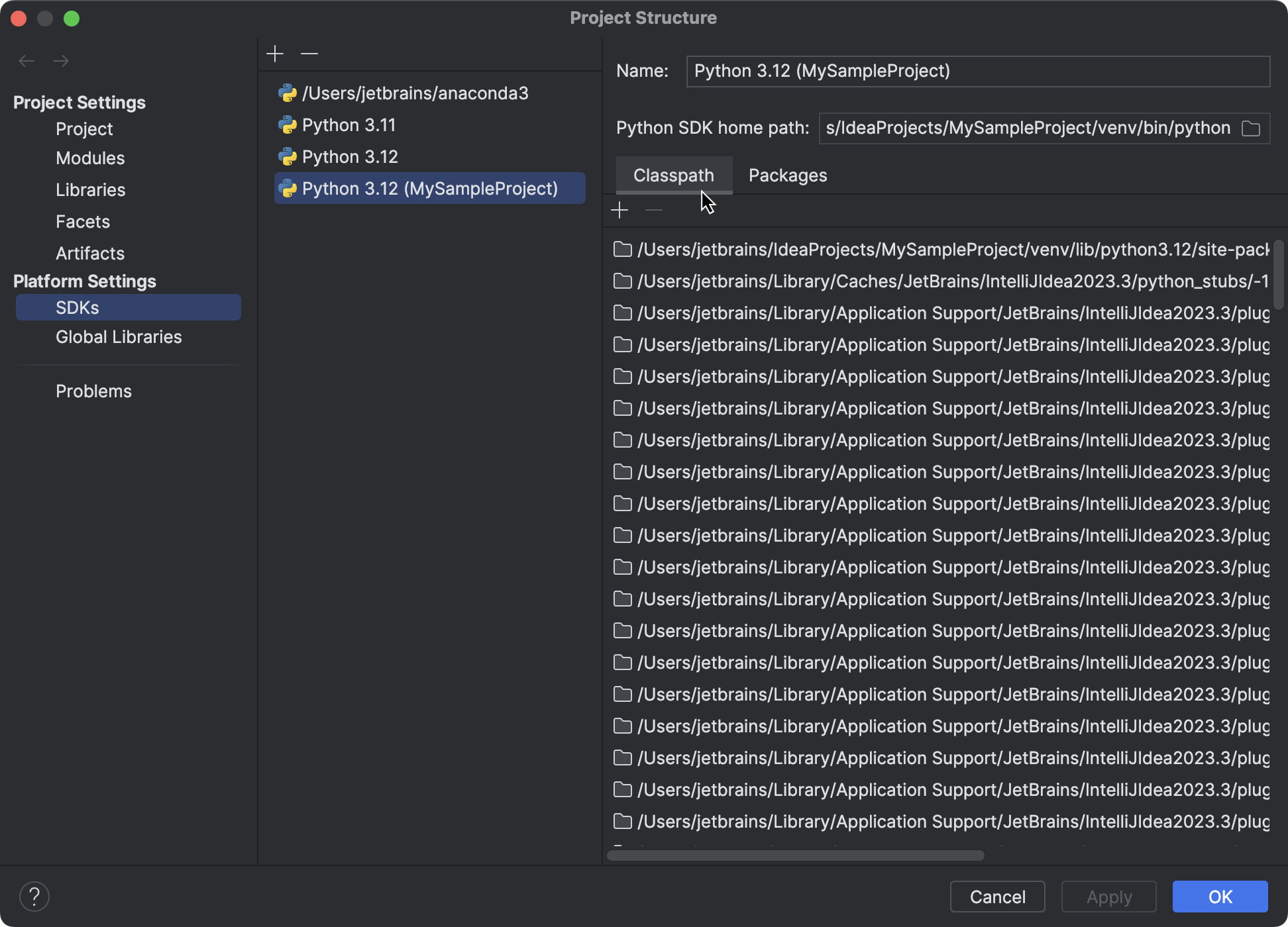 Configure a Python SDK | IntelliJ IDEA Documentation