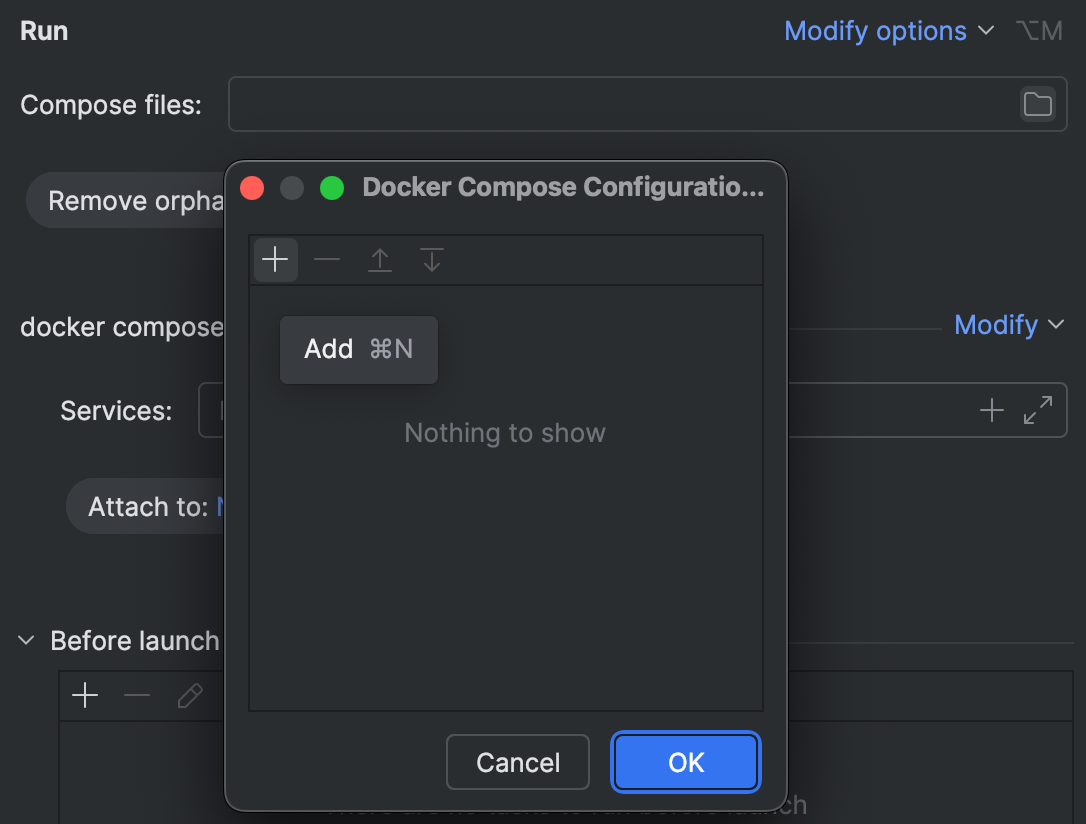 Docker compose 実行構成 | RubyMine ドキュメント