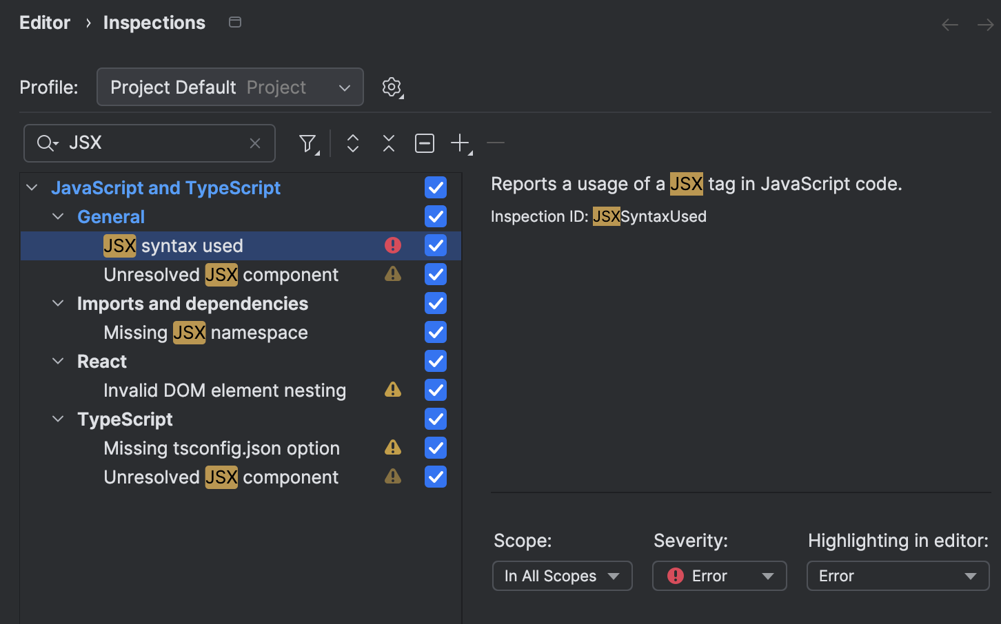 JavaScript | IntelliJ IDEA Documentation
