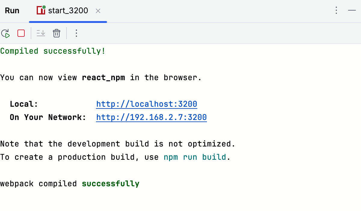 Run and debug React applications | IntelliJ IDEA Documentation