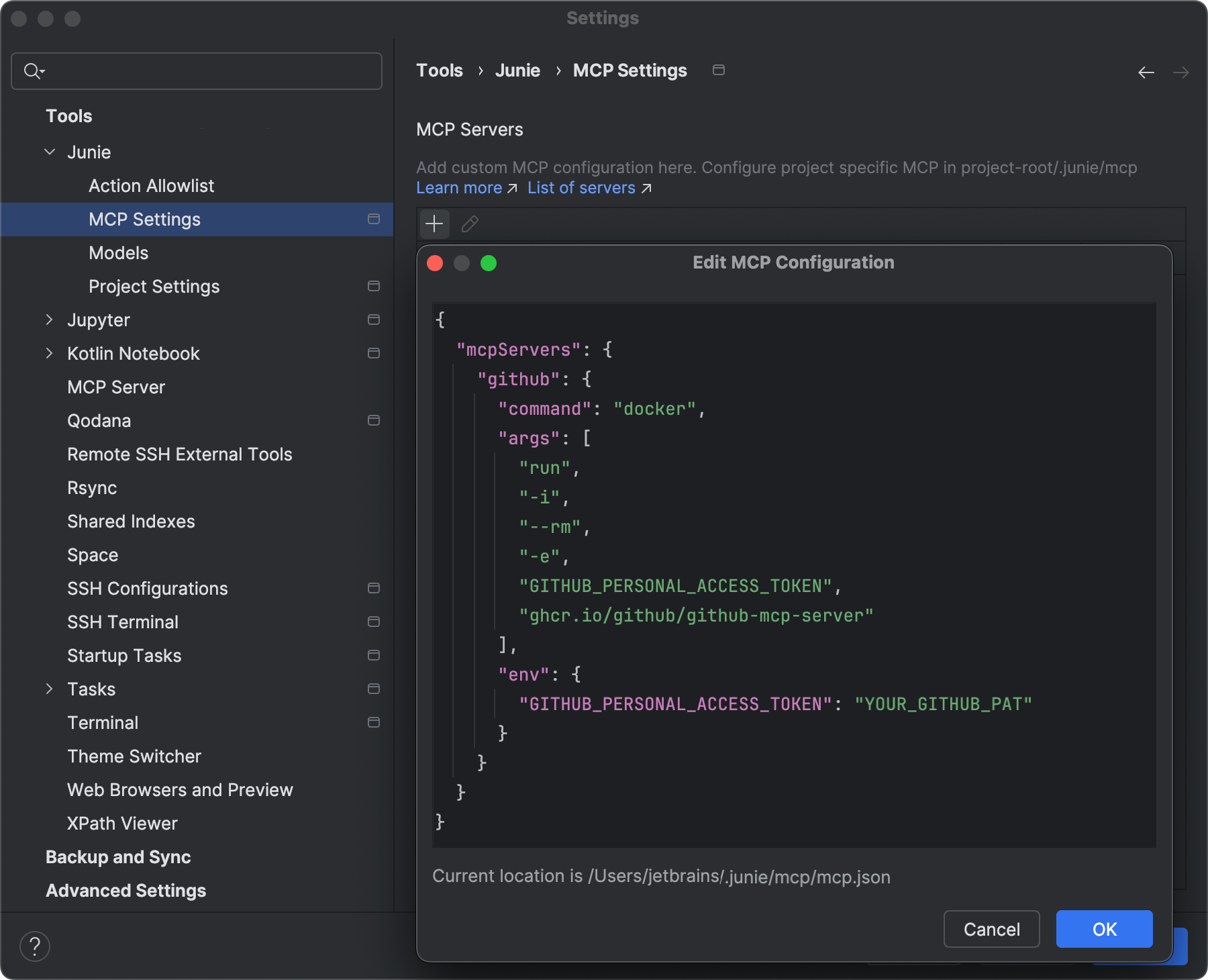 Model Context Protocol (MCP) | Junie Documentation
