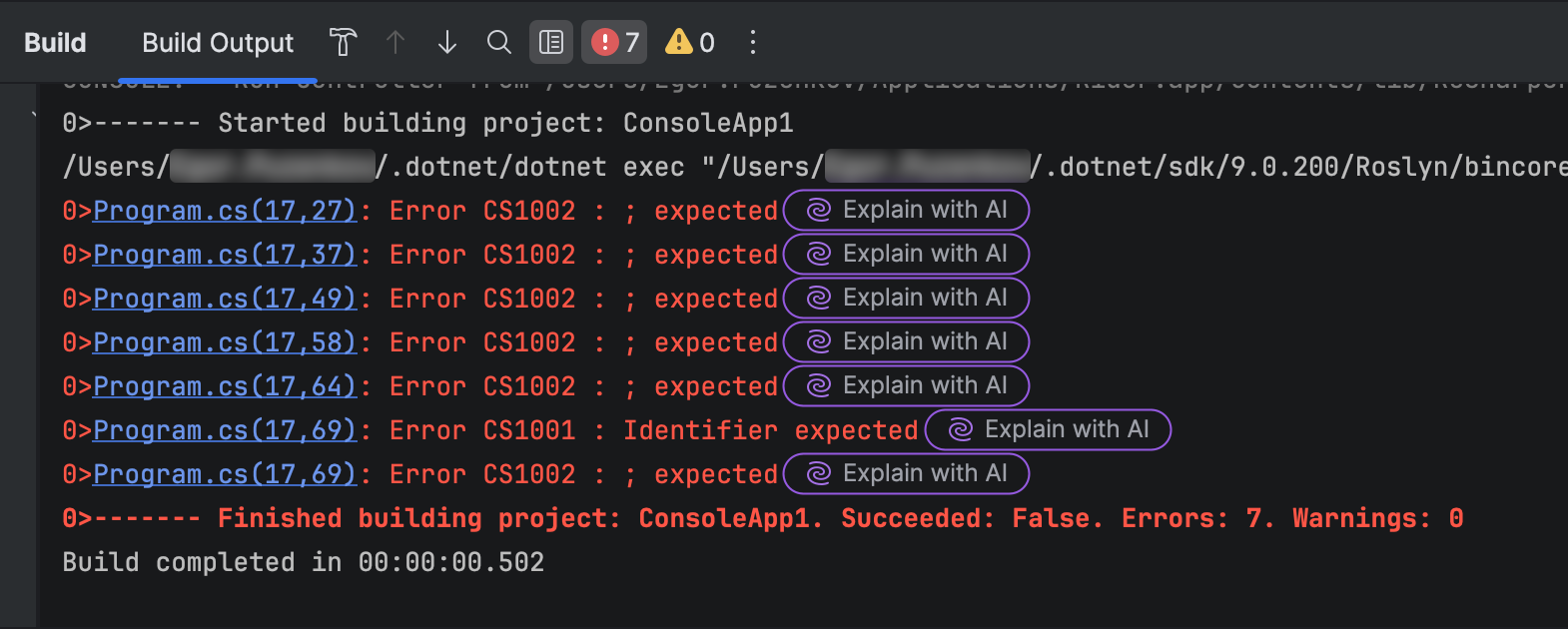 Explain code with AI | AI Assistant Documentation