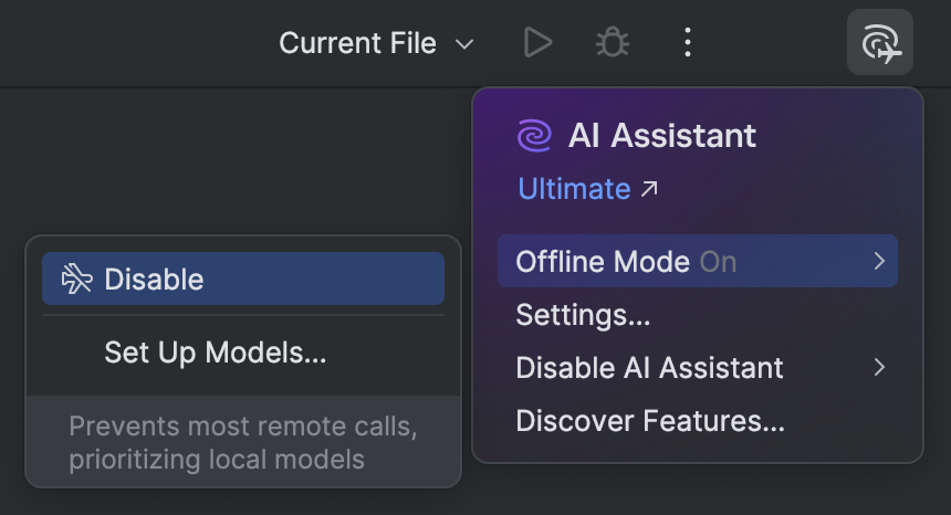 Use local models | AI Assistant Documentation