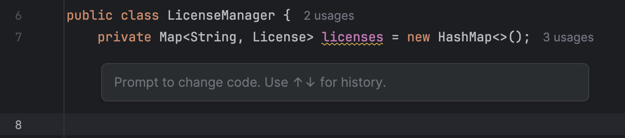 In Editor Code Generation Ai Assistant Documentation