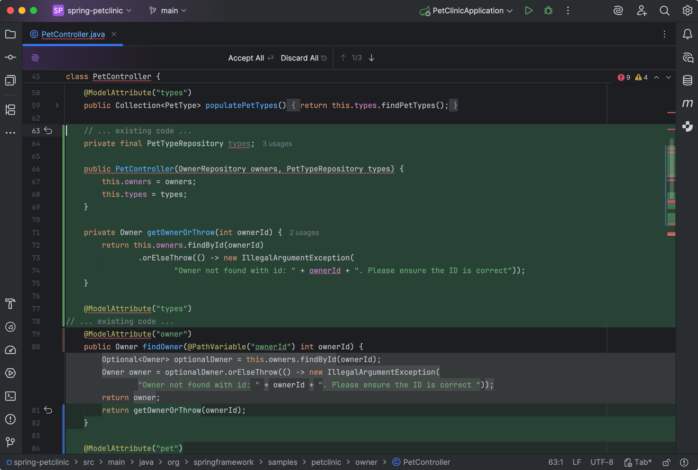 Refactoring with AI | AI Assistant Documentation