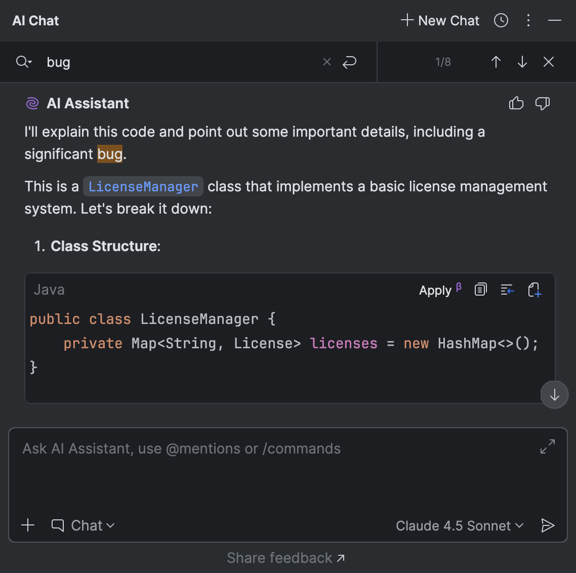 AI chat | AI Assistant Documentation