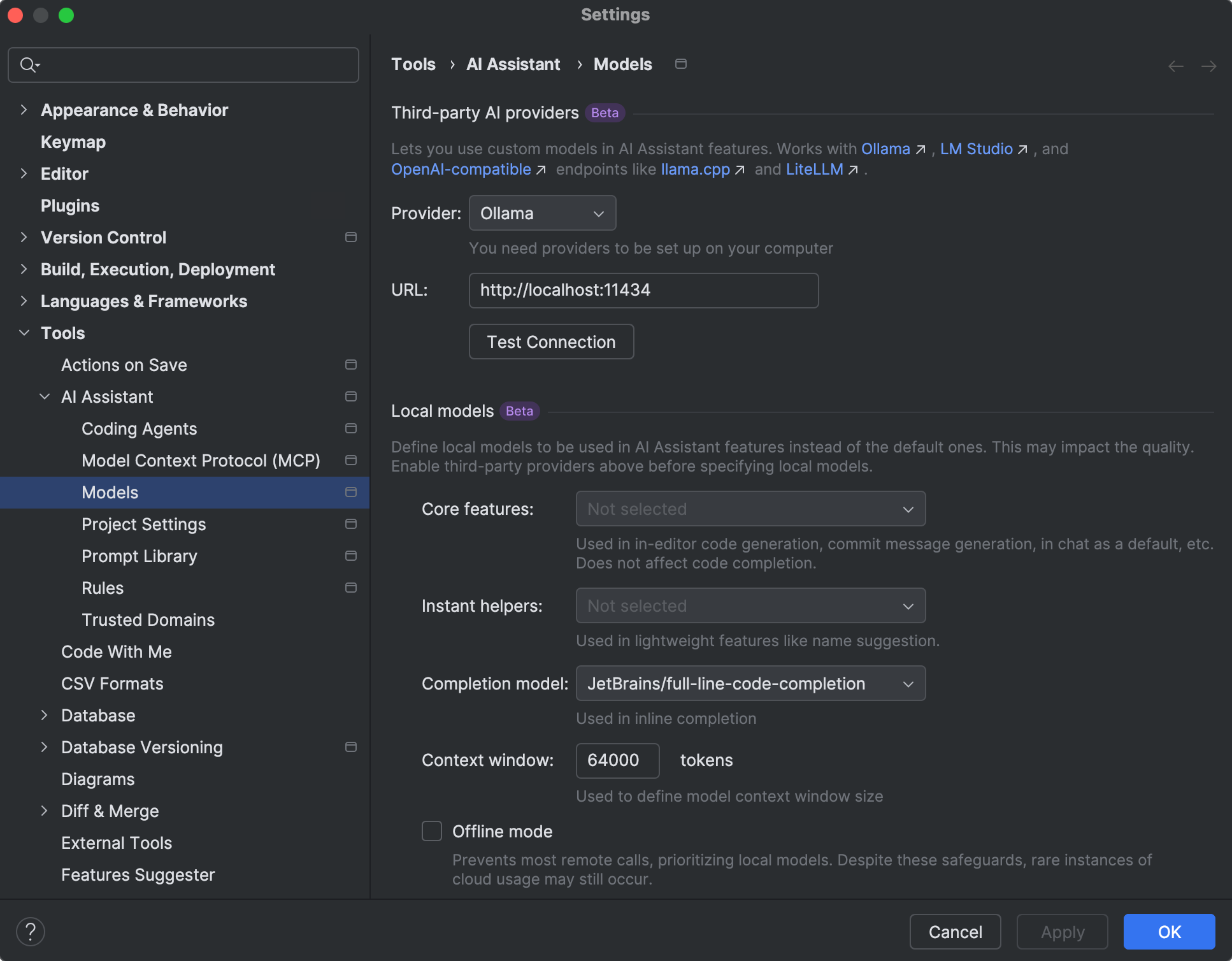 Models | AI Assistant Documentation
