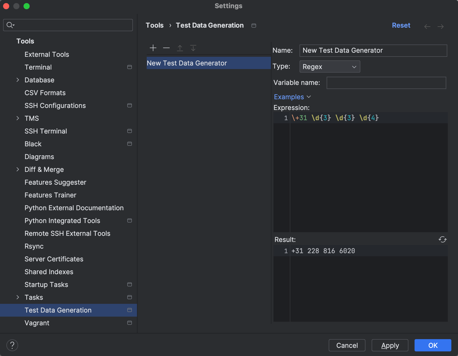 Generate Test Data Aqua Documentation 5740