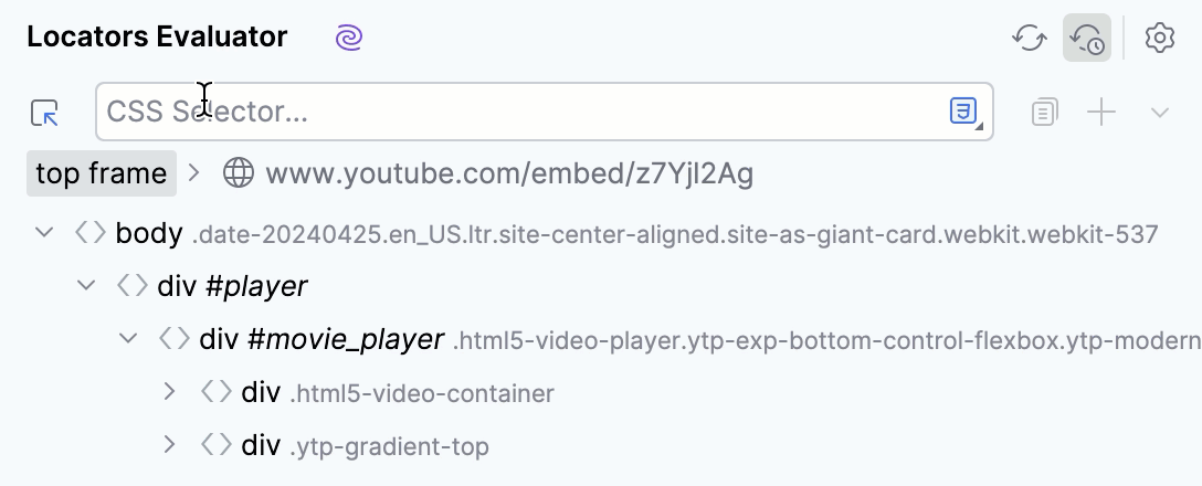 Work with Web Inspector | Aqua Documentation