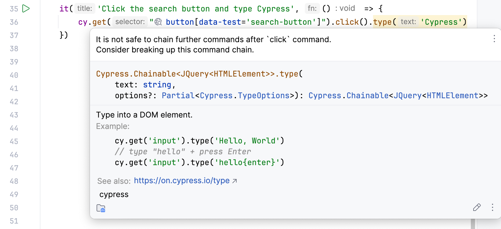 Cypress Custom Commands | Aqua Documentation Cypress Custom Commands | Aqua Documentation