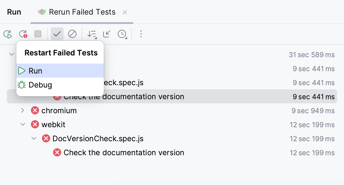 Run tests | Aqua Documentation