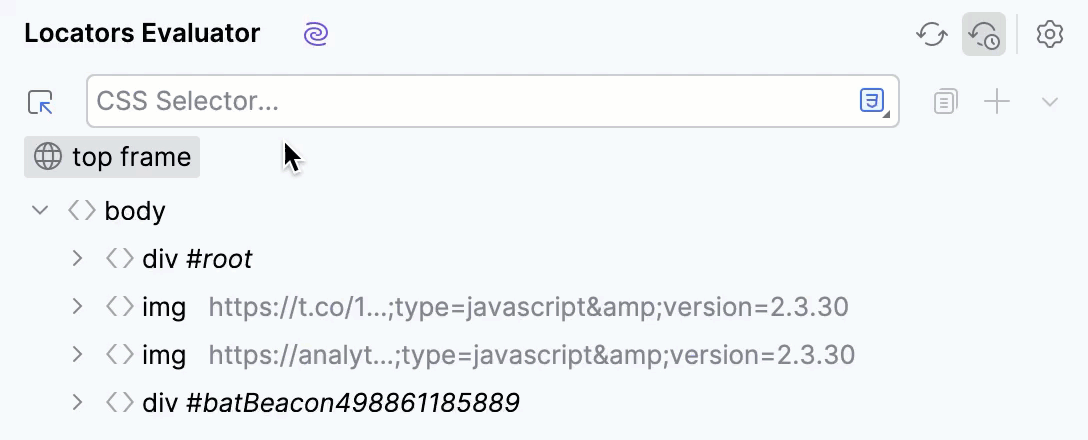 Work with Web Inspector | Aqua Documentation