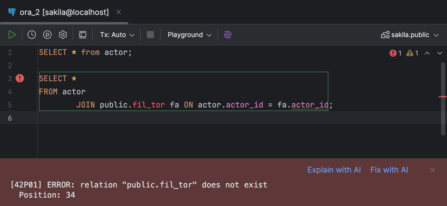 Find and fix problems with AI | AI Assistant Documentation