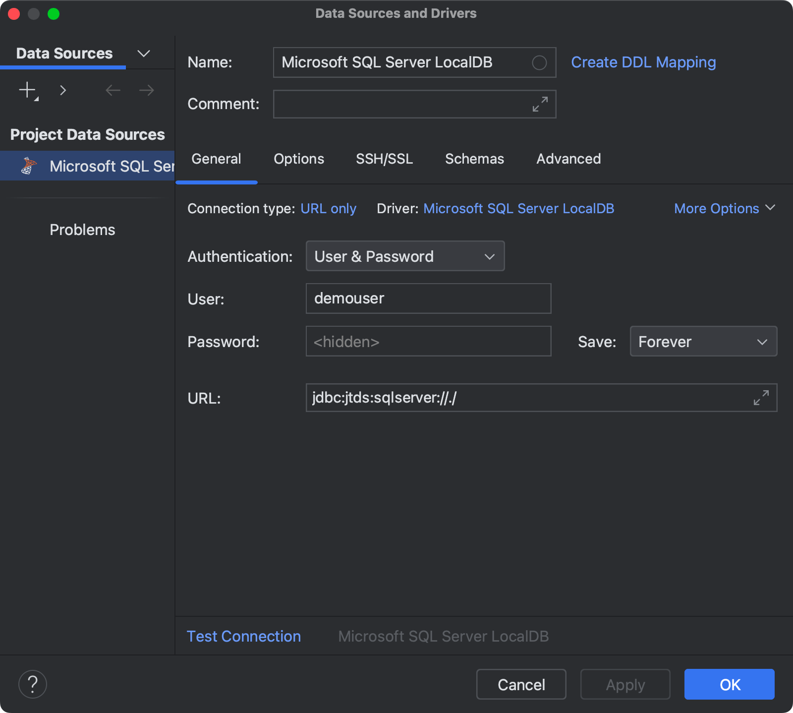 Microsoft SQL Server LocalDB | Aqua Documentation