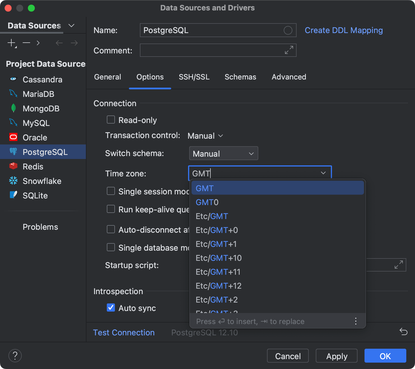 Configure connection | Aqua Documentation