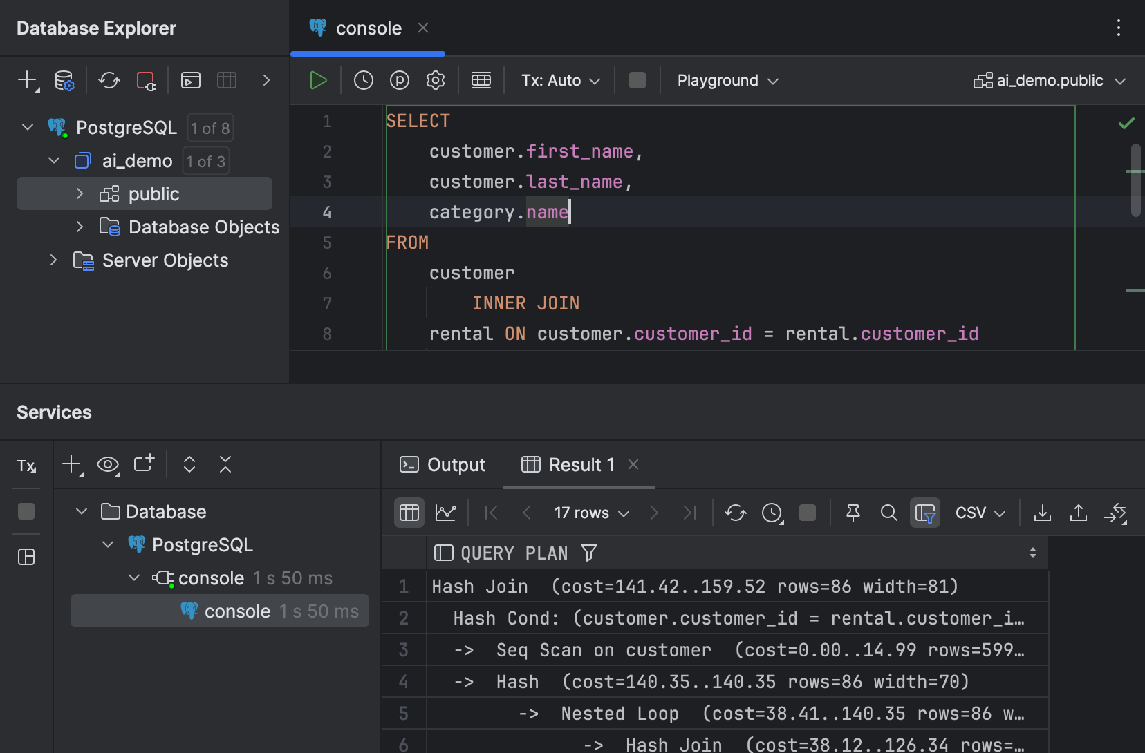 Use AI Assistant in DataGrip | AI Assistant Documentation