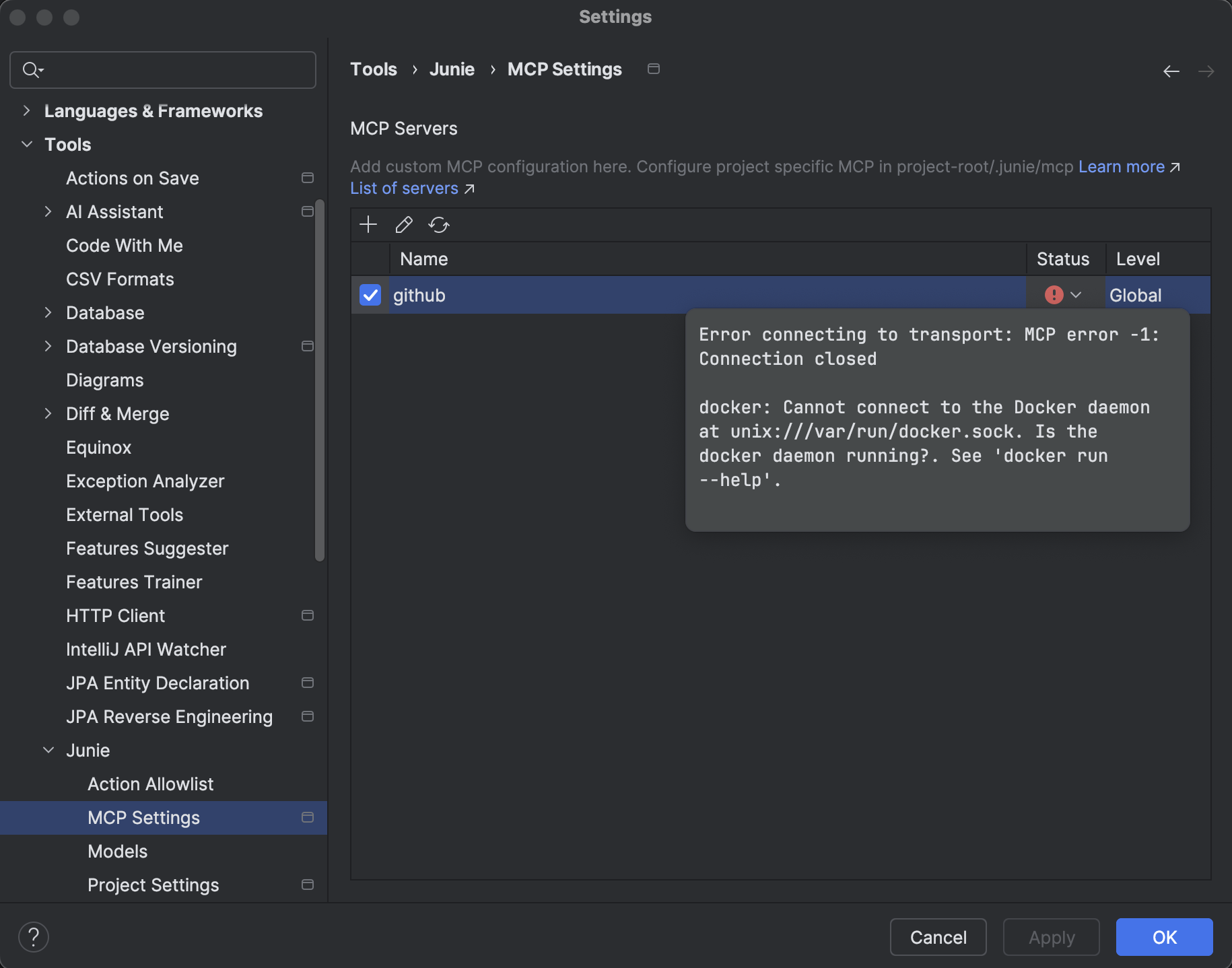 Model Context Protocol (MCP) | Junie Documentation