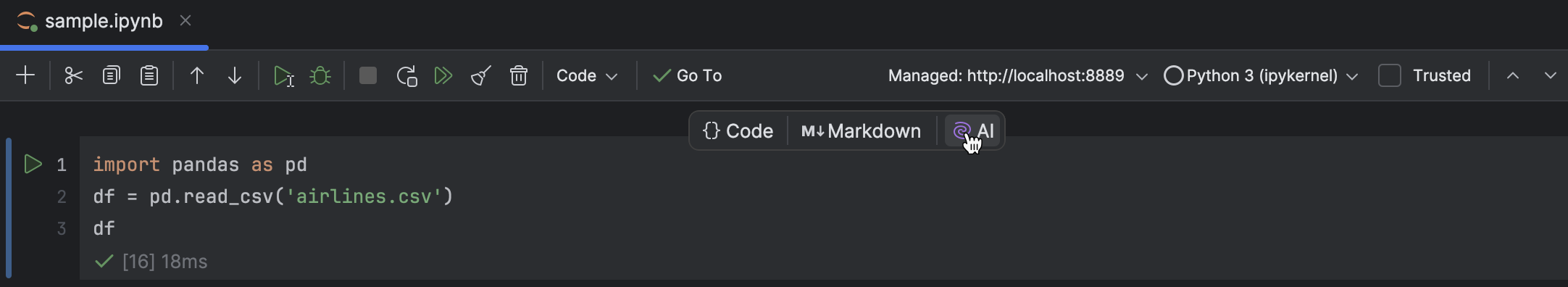 AI Assistant in Jupyter notebooks | AI Assistant Documentation