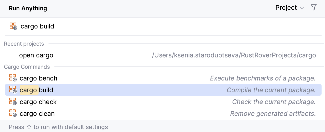 Building And Running Rustrover Documentation