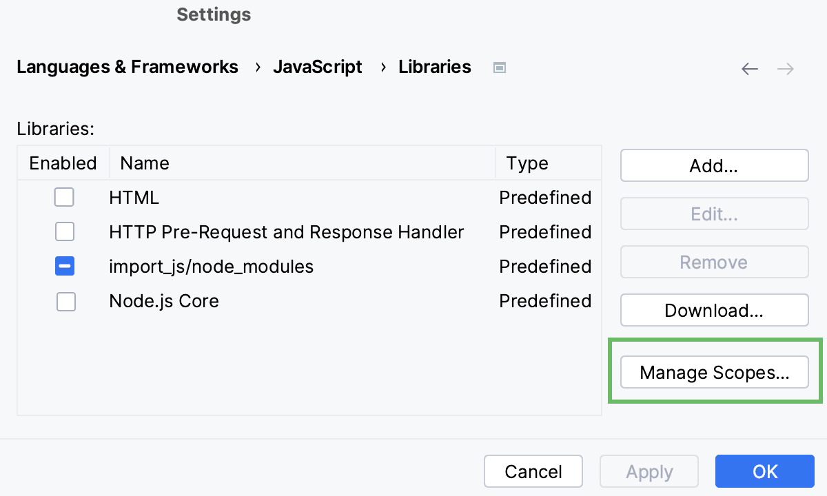 Configure JavaScript libraries | Aqua Documentation Configure JavaScript libraries | Aqua Documentation