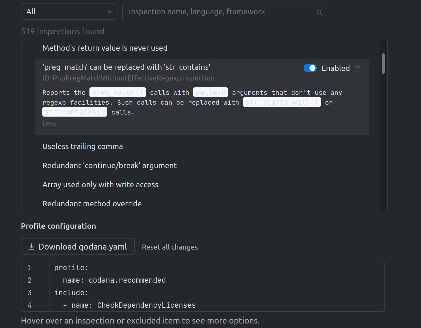 User interface overview | Qodana