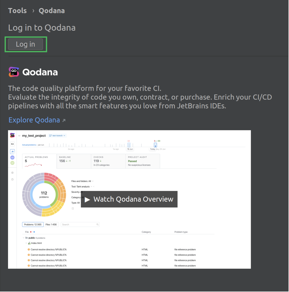 IDE integration | Qodana Documentation