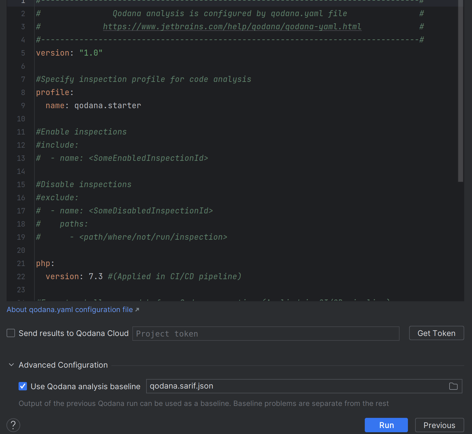 Baseline | Qodana Documentation