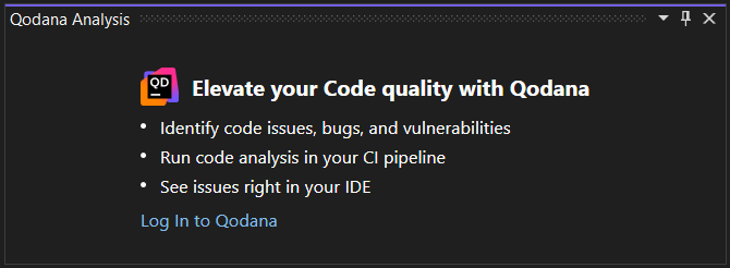 Visual Studio | Qodana Documentation