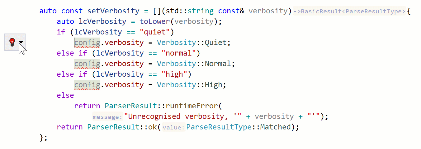 Code Inspection and Quick-Fixes in C++ | JetBrains Rider
