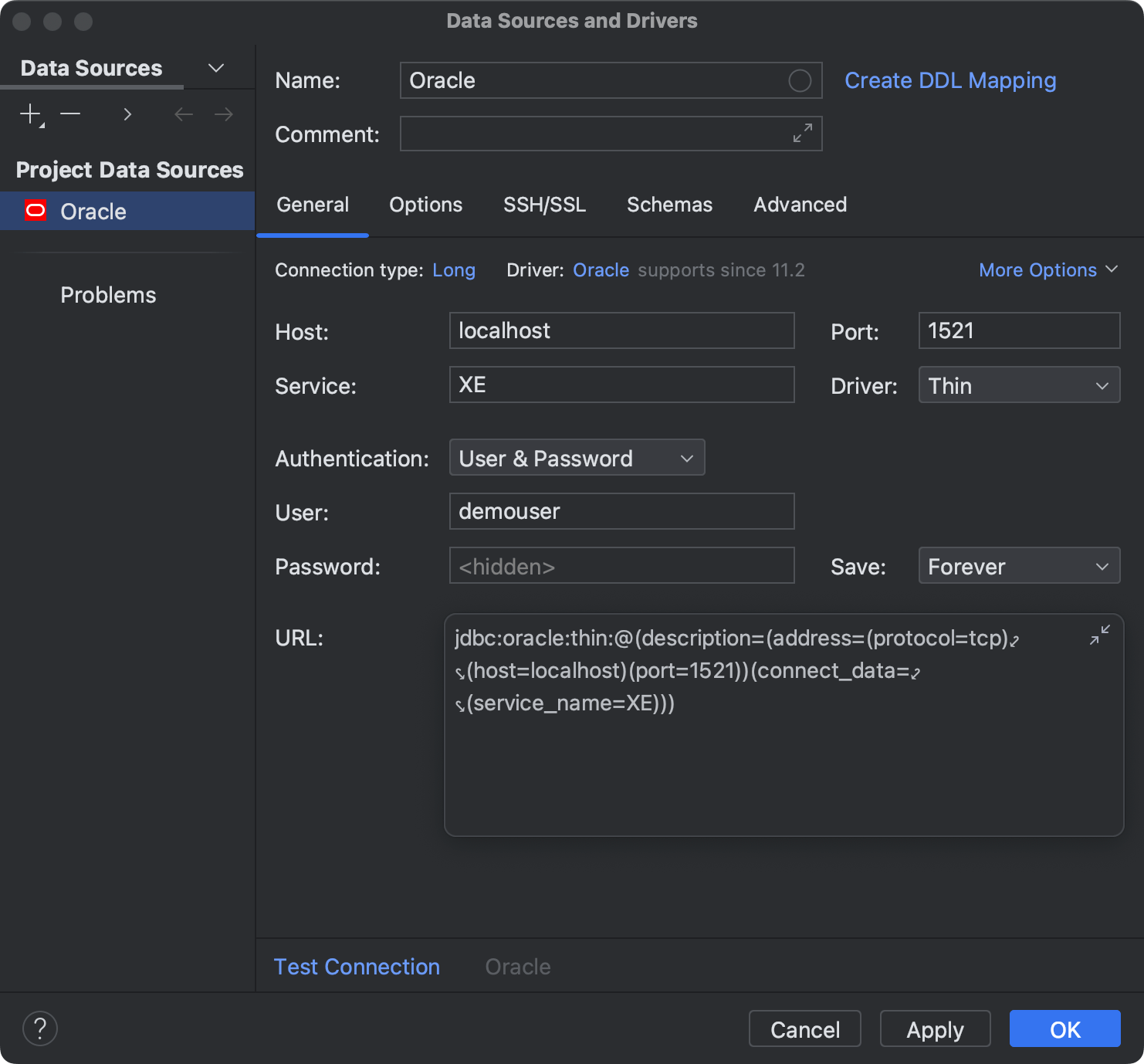 Oracle | JetBrains Rider Documentation