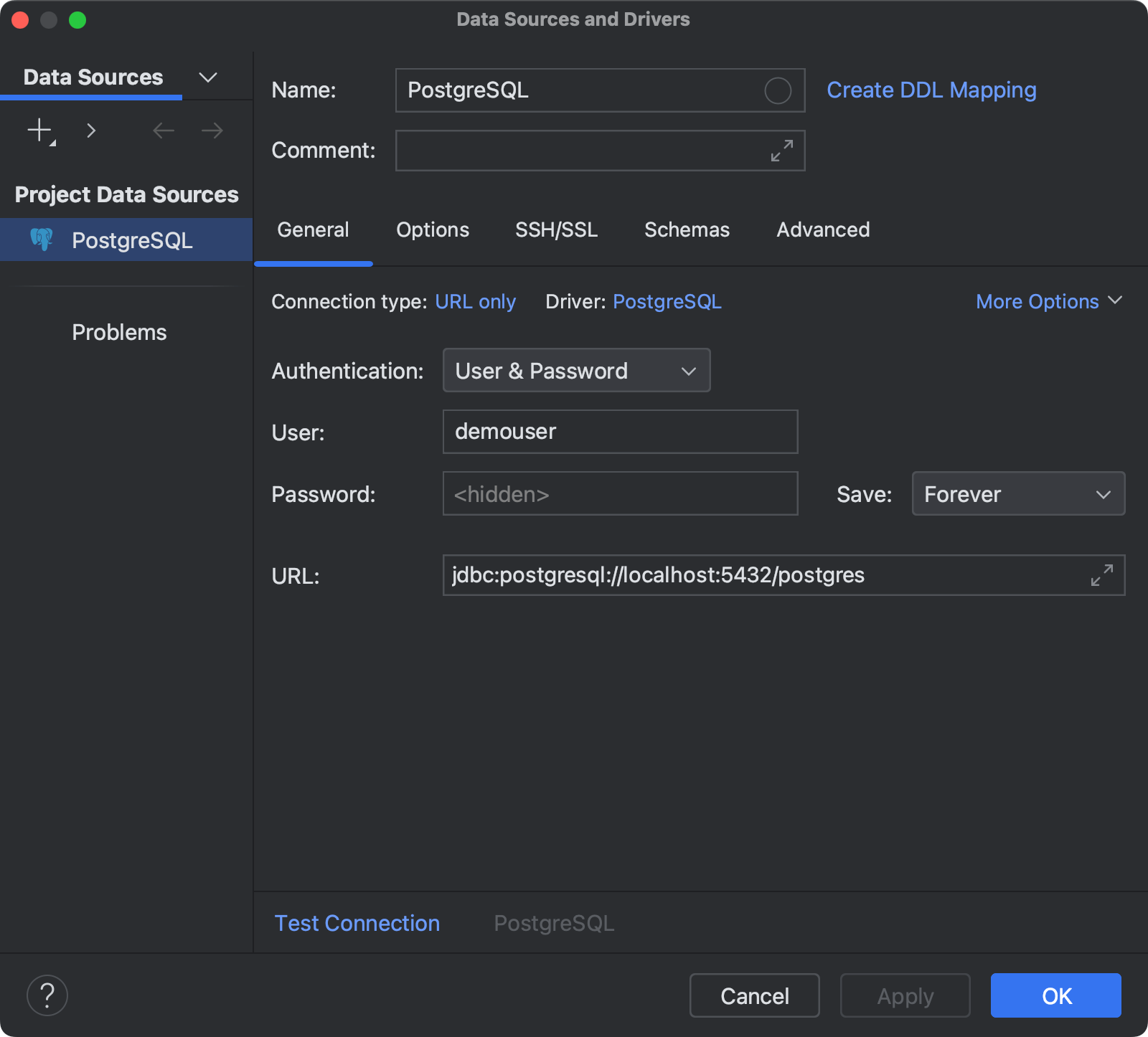 PostgreSQL | JetBrains Rider Documentation