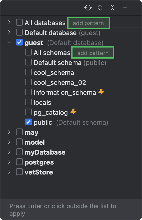 Schemas | JetBrains Rider Documentation