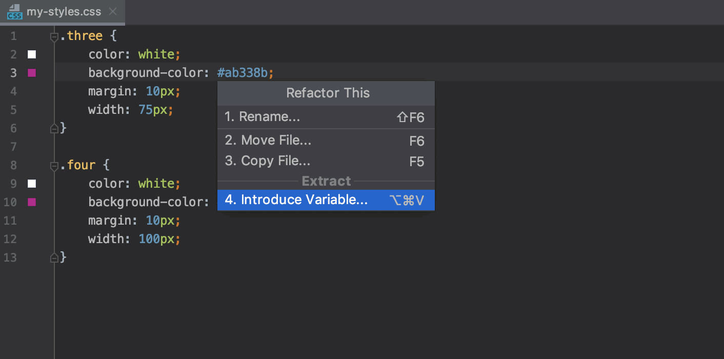 Languages and frameworks: style sheets | JetBrains Rider Documentation