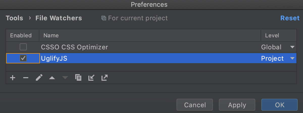 Minifying JavaScript | JetBrains Rider Documentation