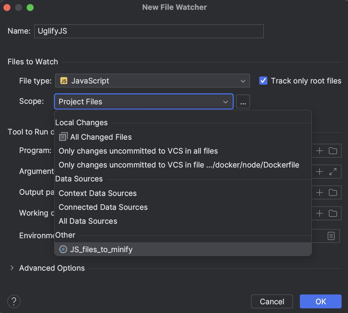 Minifying JavaScript | JetBrains Rider Documentation