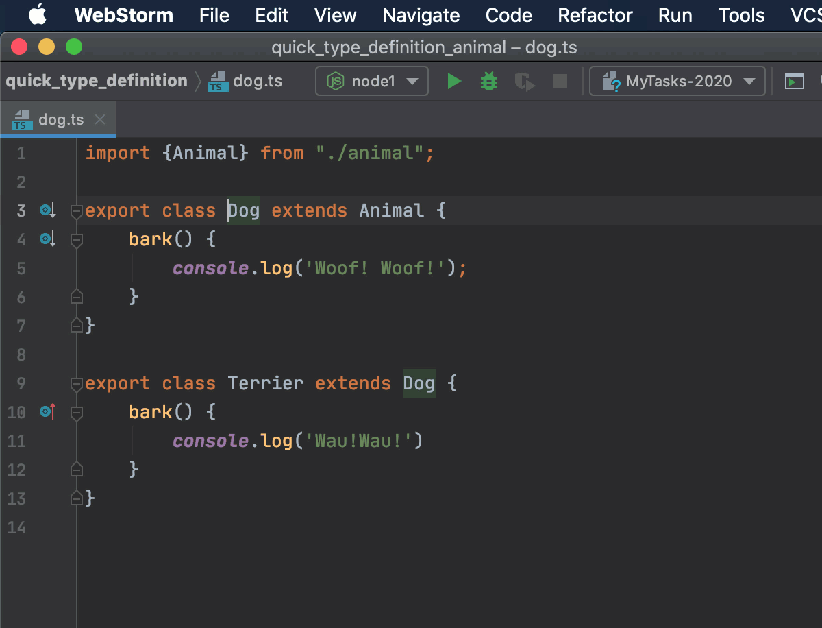 Languages and frameworks: TypeScript | JetBrains Rider Documentation