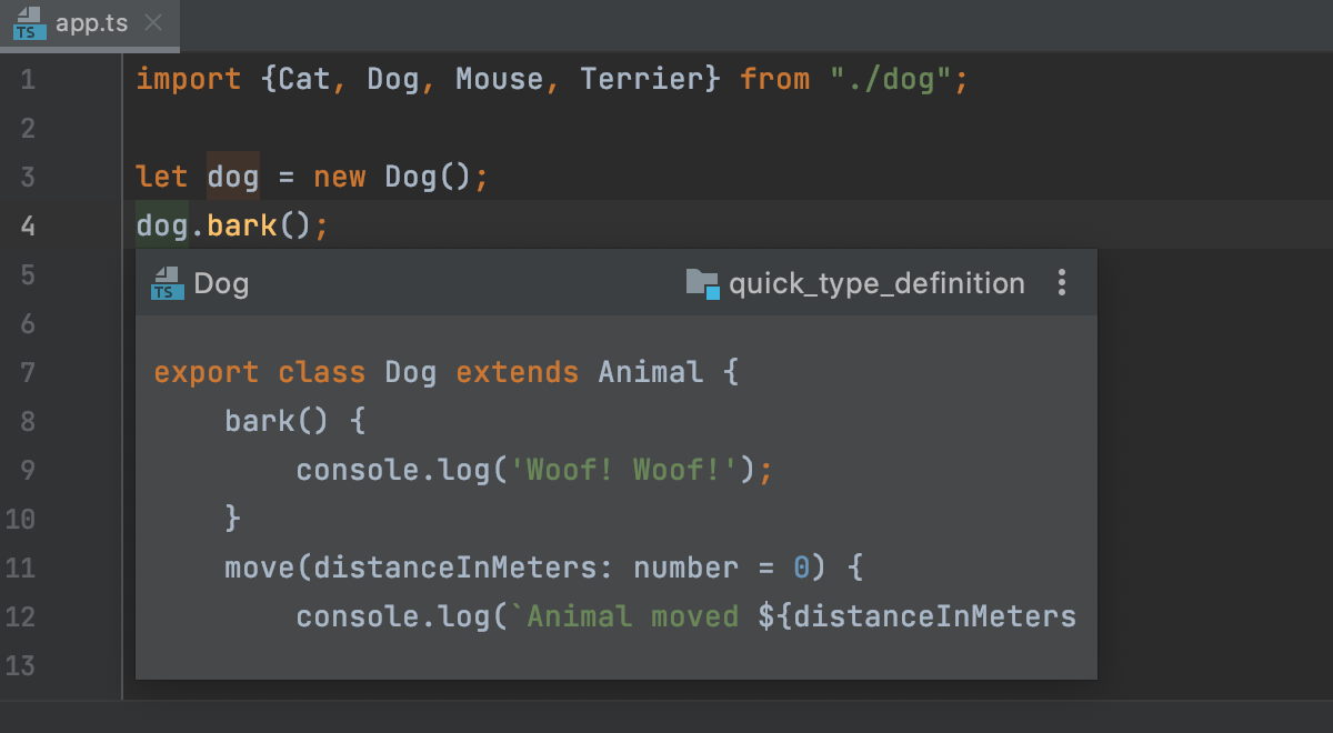 Languages and frameworks: TypeScript | JetBrains Rider Documentation