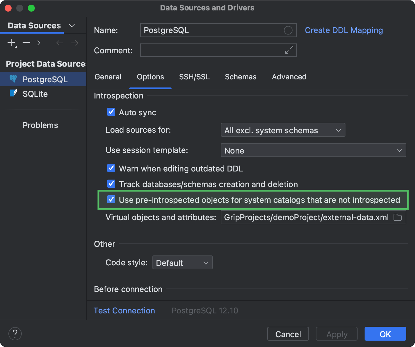 Schemas | JetBrains Rider Documentation